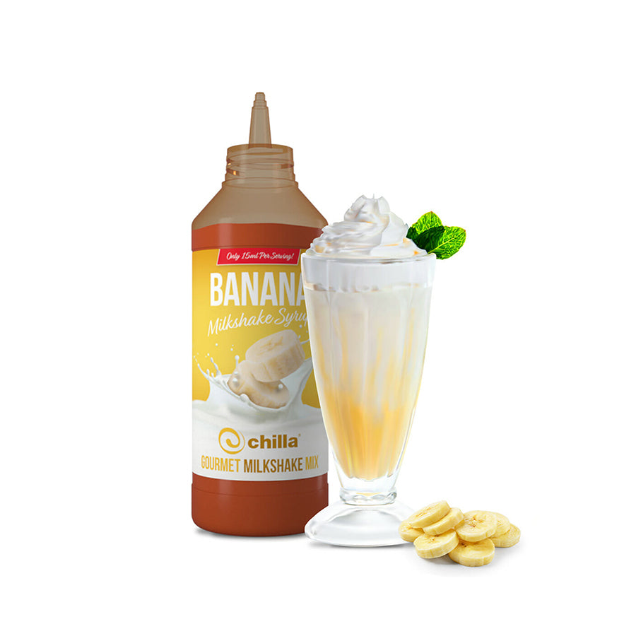 Chilla Banana Milkshake Syrup 1lt – Chilla Beverage Co